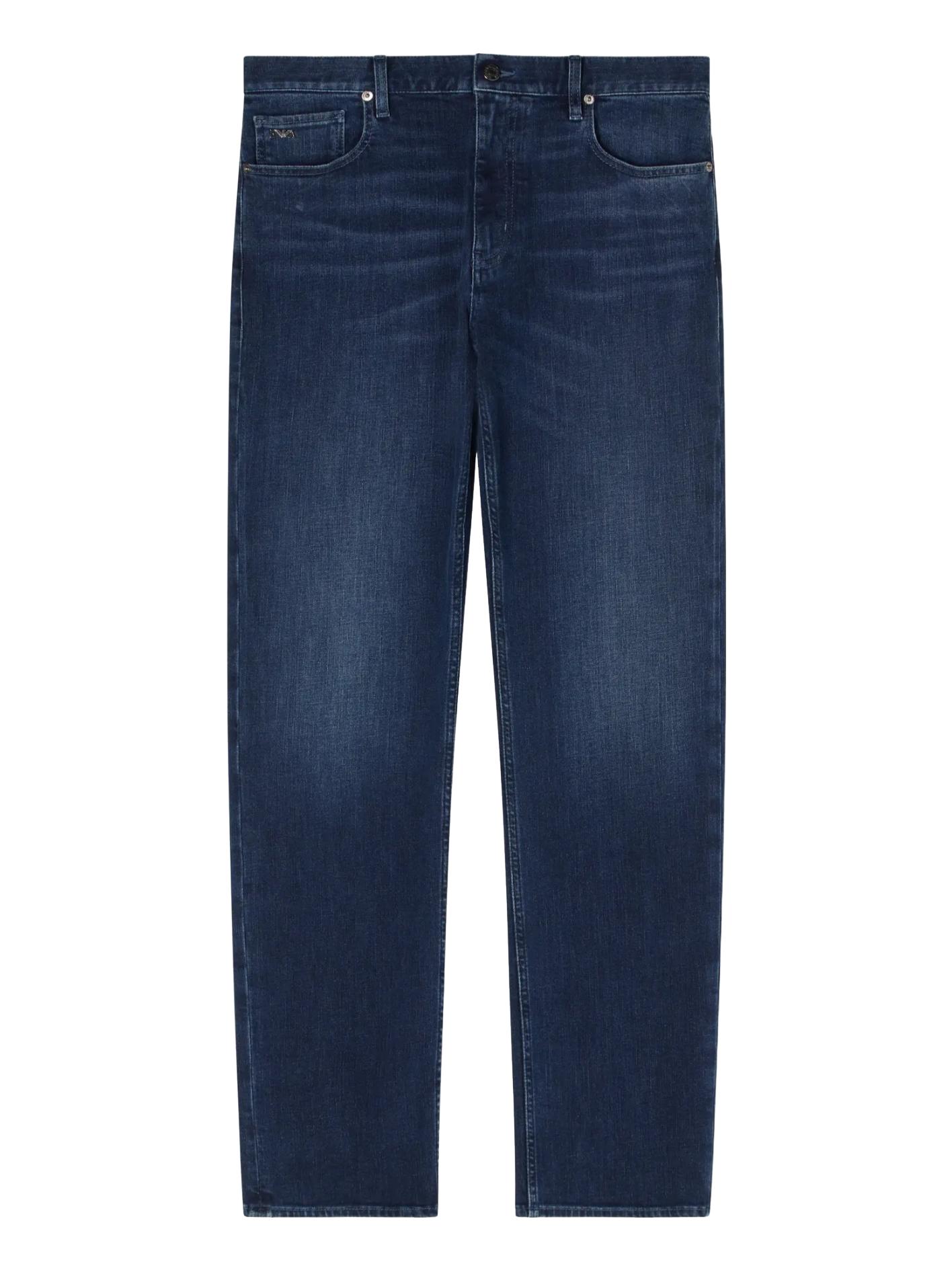 EMPORIO ARMANI Emporio Armani Logo Patch Straight-Fit Jeans